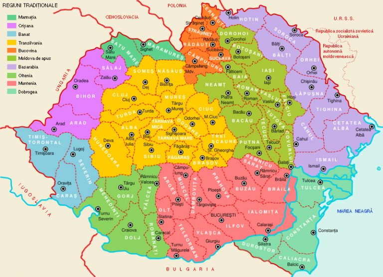 Județele dispărute ale României. Vezi Harta! - curiozitati.info